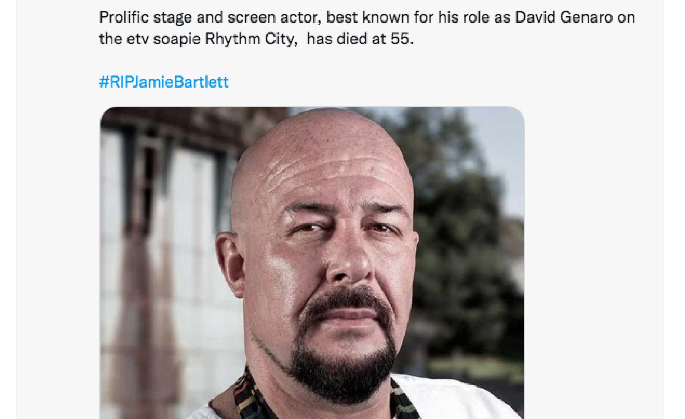 South Africa Mourns the Death of Prolific Actor Jamie Bartlett - allAfrica.com